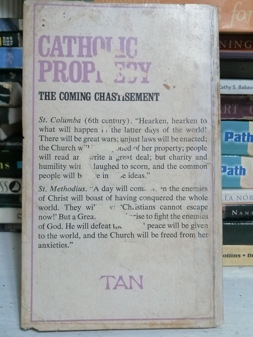 (VINTAGE) Catholic Prophecy: The Coming Chastisement by Yves Dupont ...