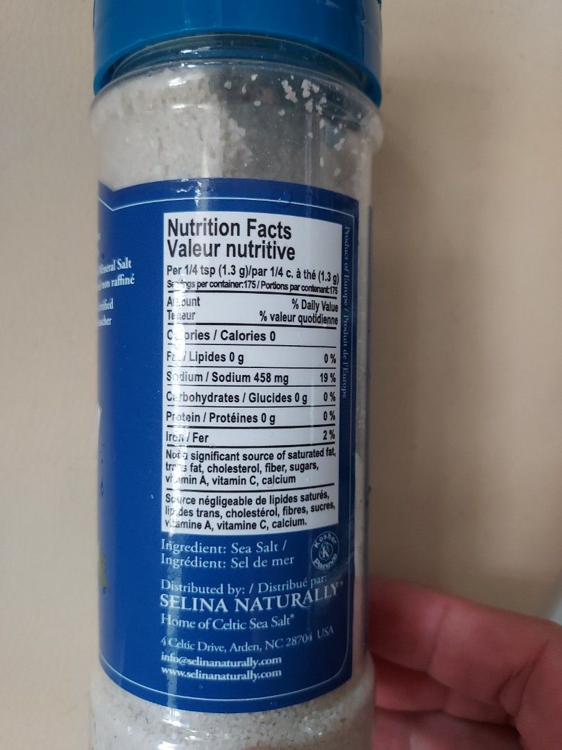 Celtic Sea Salt 227g., Health & Nutrition, Health Supplements, Health ...