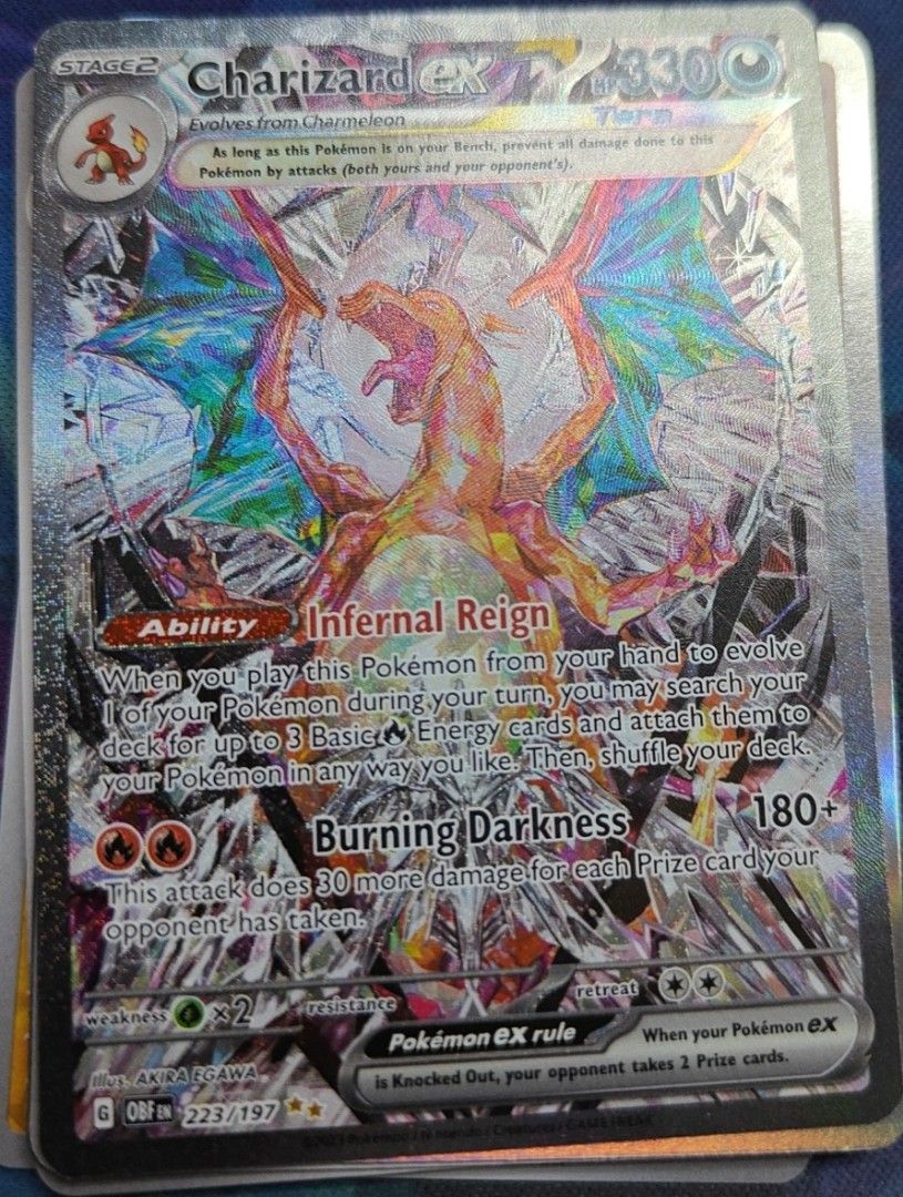 Charizard ex from obsidian flames, Hobbies & Toys, Toys & Games on ...