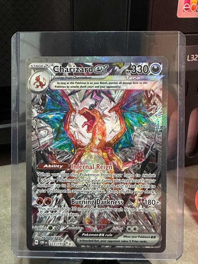 Charizard Ex SIR Pokemon Obsidian Flames TCG 1 FREE FUN PACK, Hobbies ...
