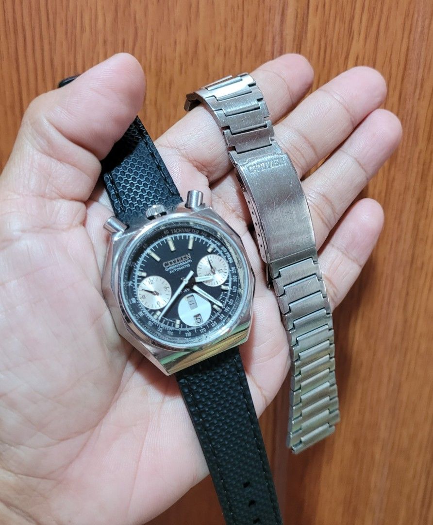 Citizen bullhead octagon panda, Men's Fashion, Watches & Accessories ...