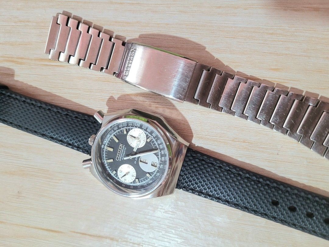 Citizen bullhead octagon panda, Men's Fashion, Watches & Accessories ...