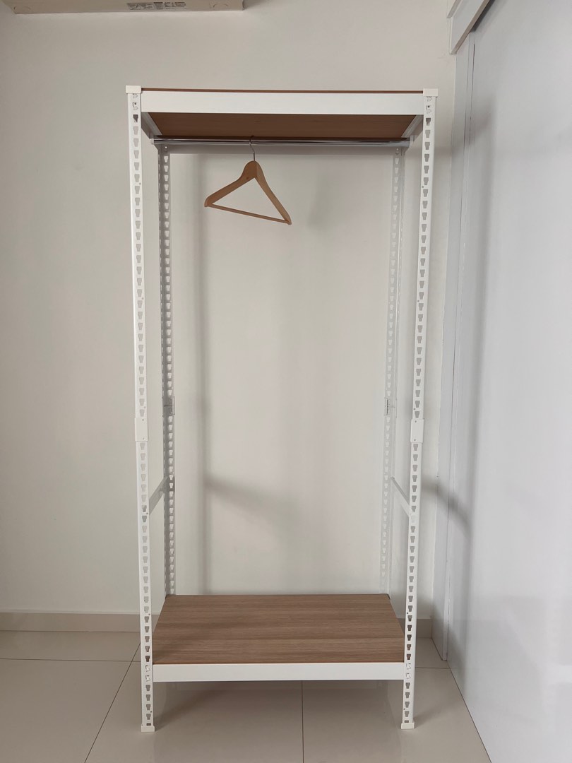 Clothing Rack Storage Clothes Kitchen Multi purpose Storeroom Shelf ...