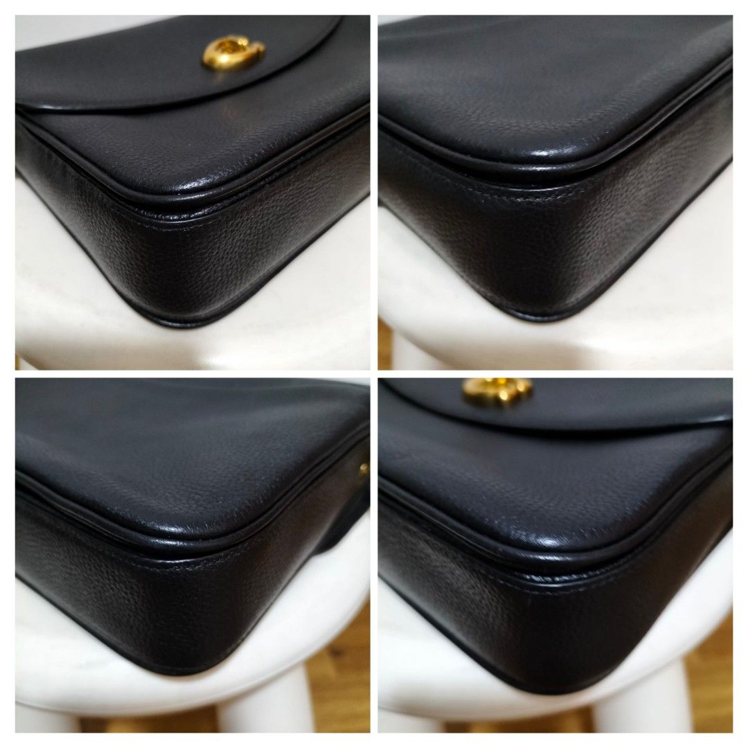 Coach Black Cassie 25 Leather Sling/Crossbody Bag, Women's Fashion ...