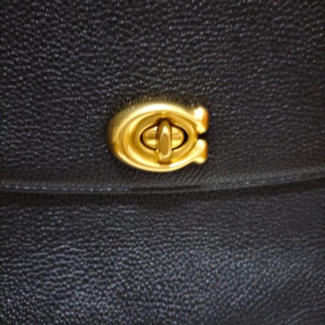 Coach Black Cassie 25 Leather Sling/Crossbody Bag, Women's Fashion ...