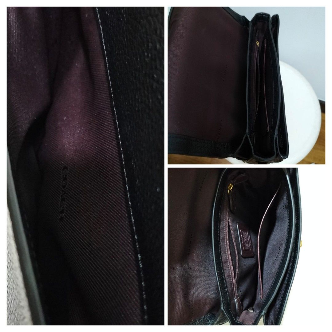 Coach Black Cassie 25 Leather Sling/Crossbody Bag, Women's Fashion ...