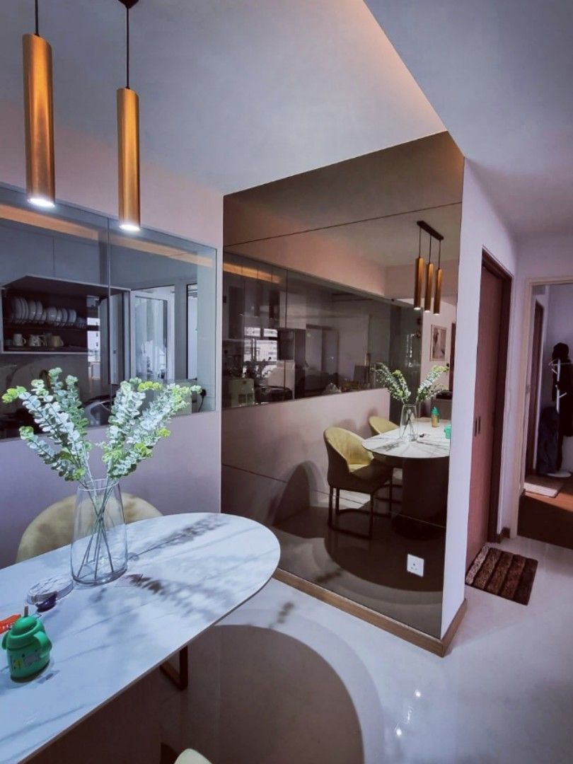 Customised clear mirror/tinted mirror (grey/bronze) /Frameless/black ...