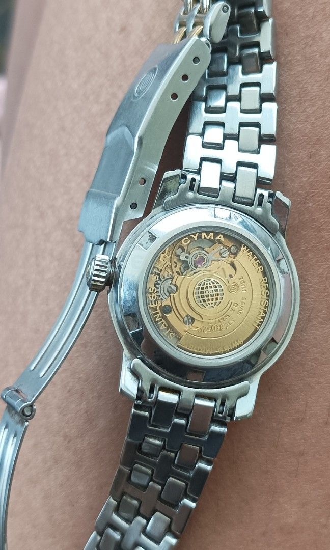 Cyma Automatic 25 Jewels Cymaflex Swiss Made, Women's Fashion, Watches ...