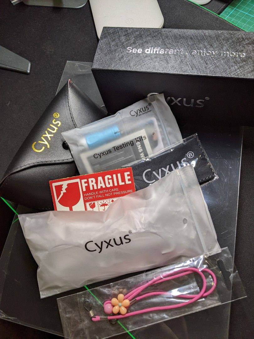 Cyxus Bluelight Titanium Glasses, Men's Fashion, Watches & Accessories ...