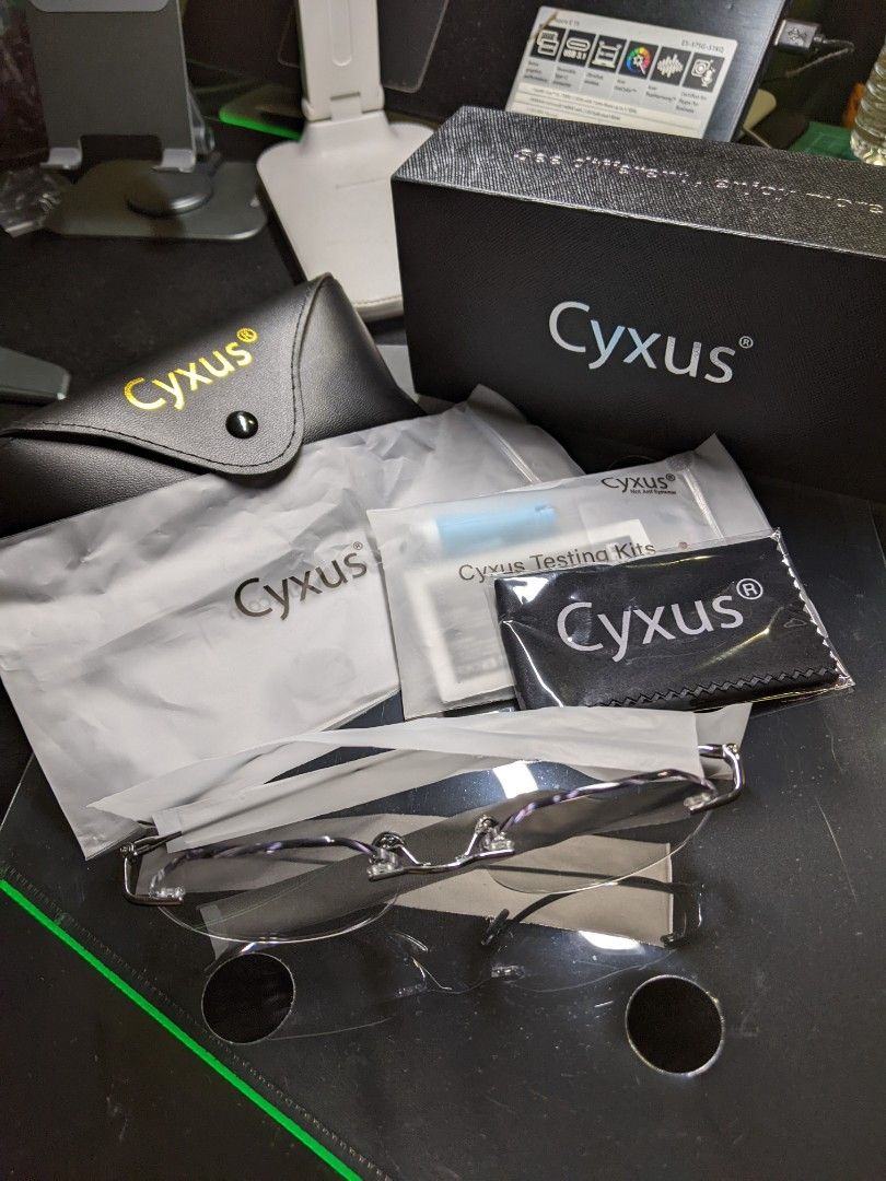Cyxus Bluelight Titanium Glasses, Men's Fashion, Watches & Accessories ...