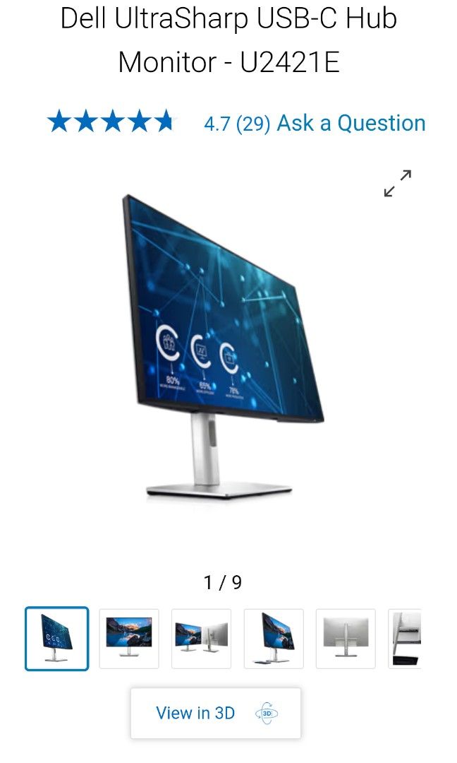 Dell UltraSharp USB-C Hub Monitor - U2421E, Computers & Tech, Parts ...