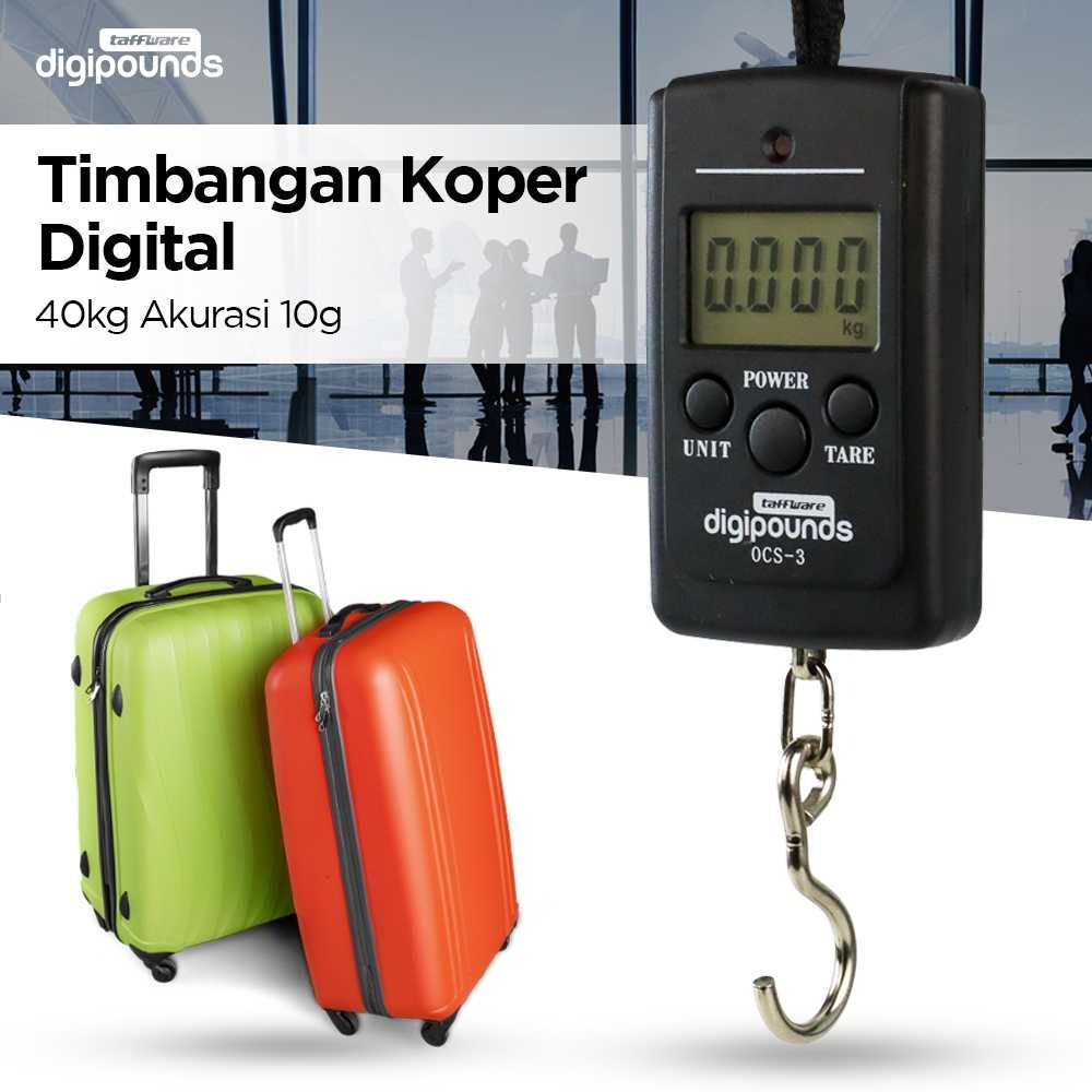 Digipounds Timbangan Koper Digital 40kg Akurasi 10g - OCS-3, Barang ...