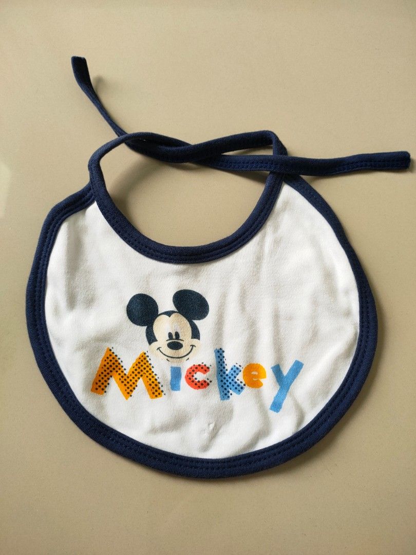 Disney baby Mickey mouse bib, Babies & Kids, Babies & Kids Fashion on ...