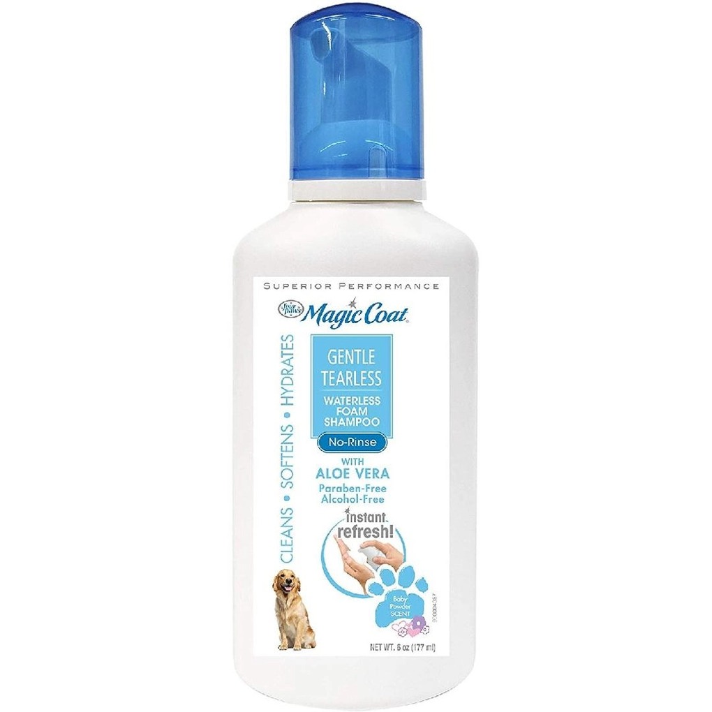 [Dogs only/Four Paws] Magic Coat Gentle Tearless Waterless Foam Shampoo ...