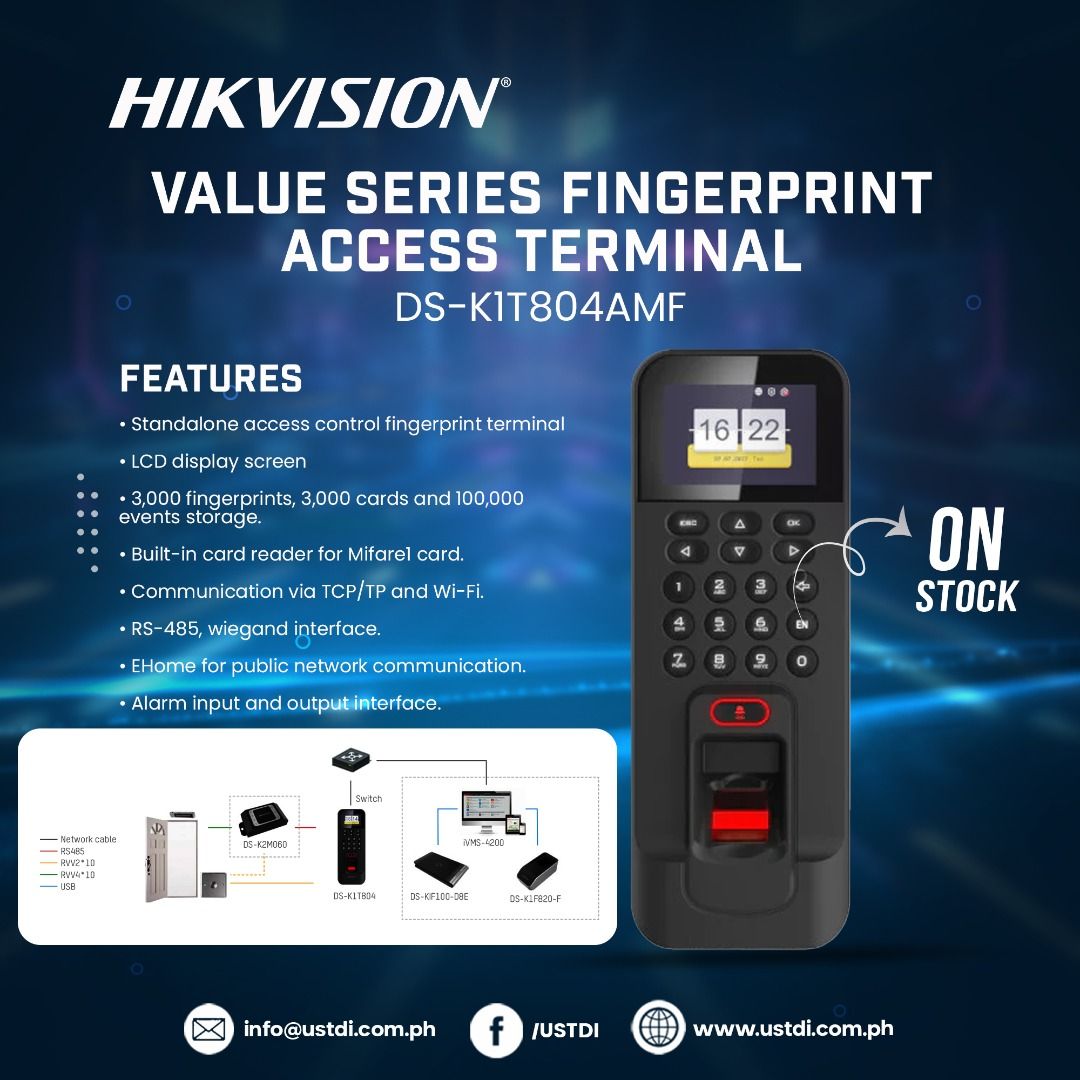 DS-K1T804AMF, Computers & Tech, Office & Business Technology on Carousell