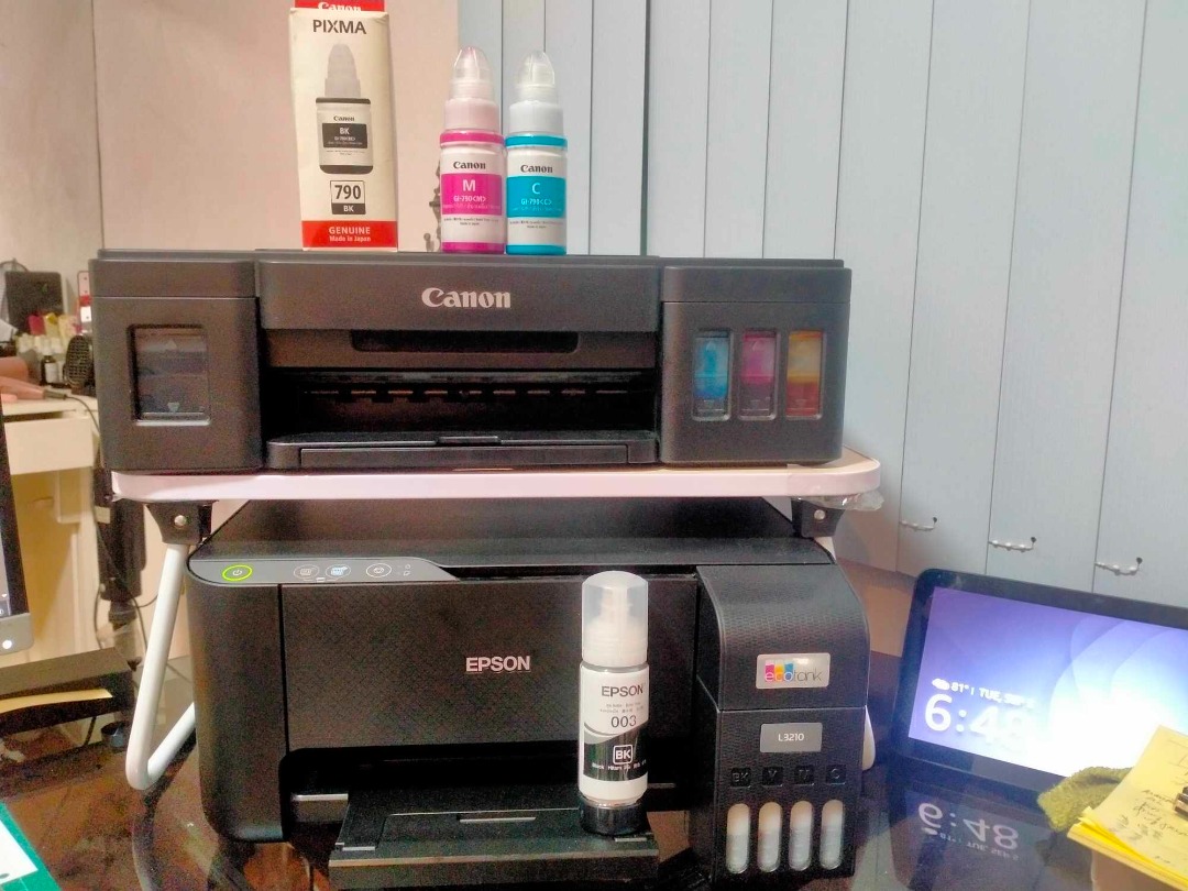 Epson L3210 opened ink bottles included, Computers & Tech, Printers ...