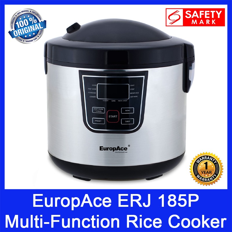 EuropAce ERJ 185P | ERJ185P Multi-Function Rice Cooker. 1.8L Capacity ...