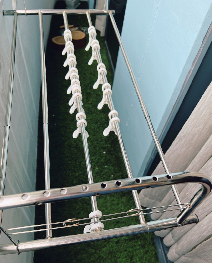 Extendable Clothes Drying Rack for balcony, Furniture & Home Living ...