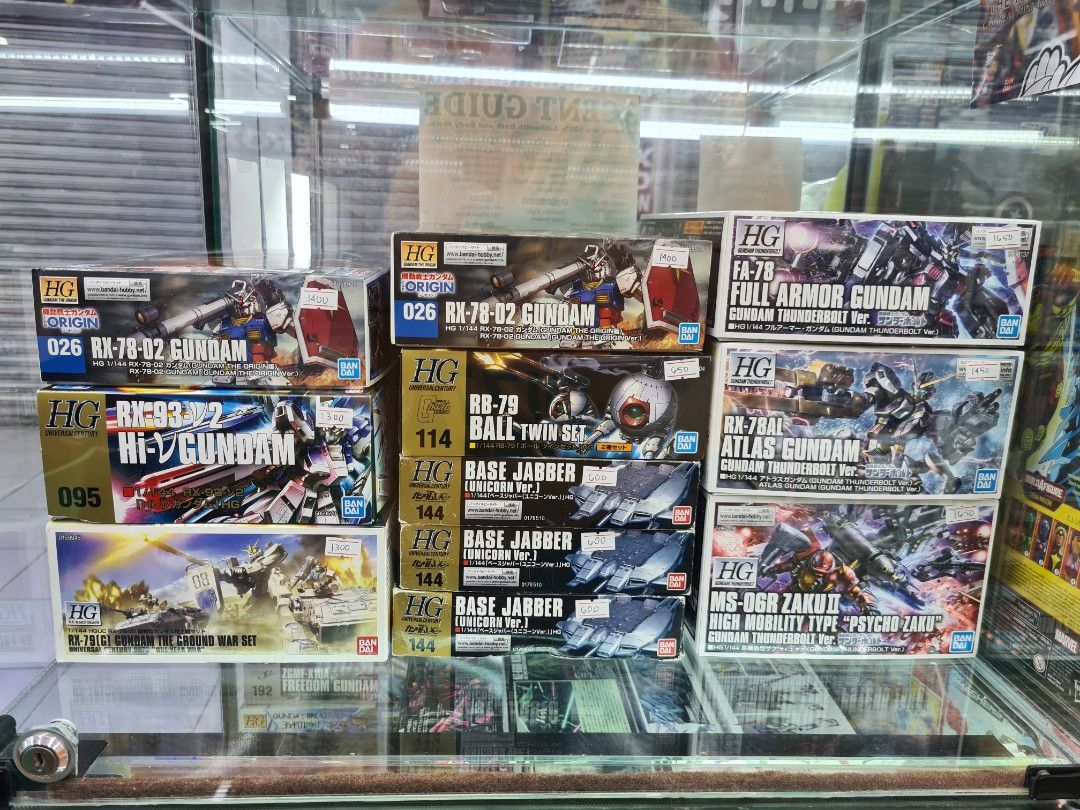 Fatty Toys Kolektors Alley Gundam MG RG HG SD Pbandai 1/144 1/100 Unbuilt Model Kits Bandai ...