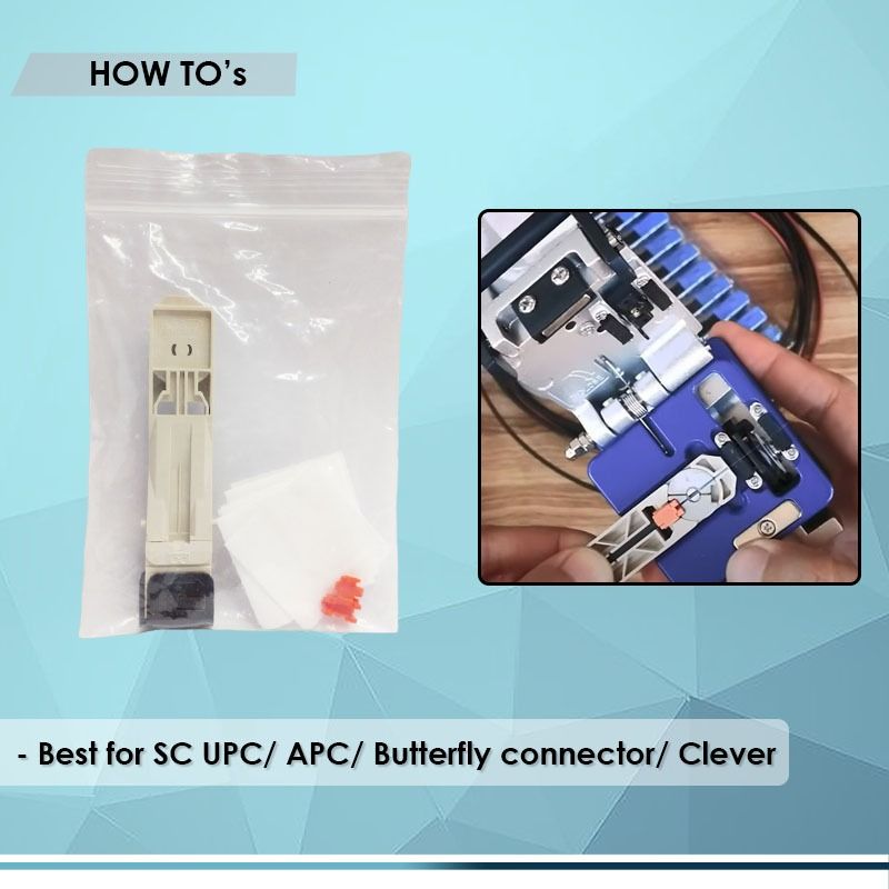 FIBER OPTIC CABLE LENGTH CONTROL JIG with STRIPPER, BEST FOR SC UPC/APC ...