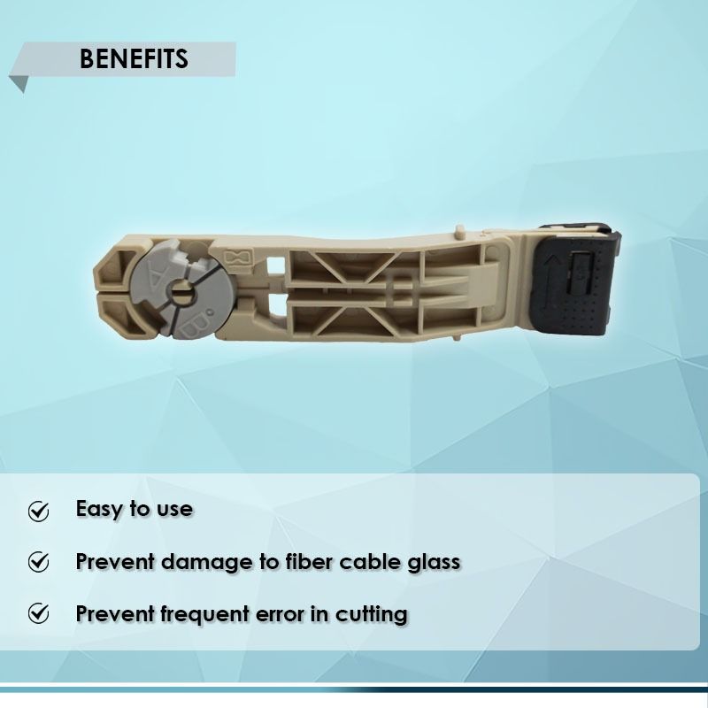 FIBER OPTIC CABLE LENGTH CONTROL JIG with STRIPPER, BEST FOR SC UPC/APC ...