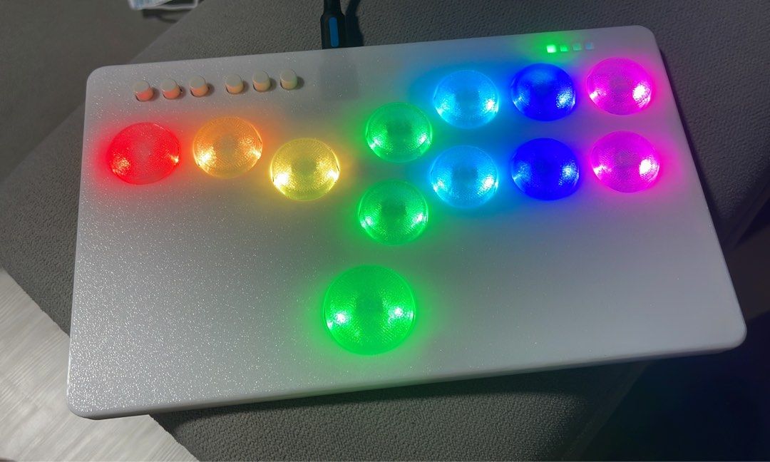 Fightcake flatbox rgb leveless stickless controller hitbox snackbox ...