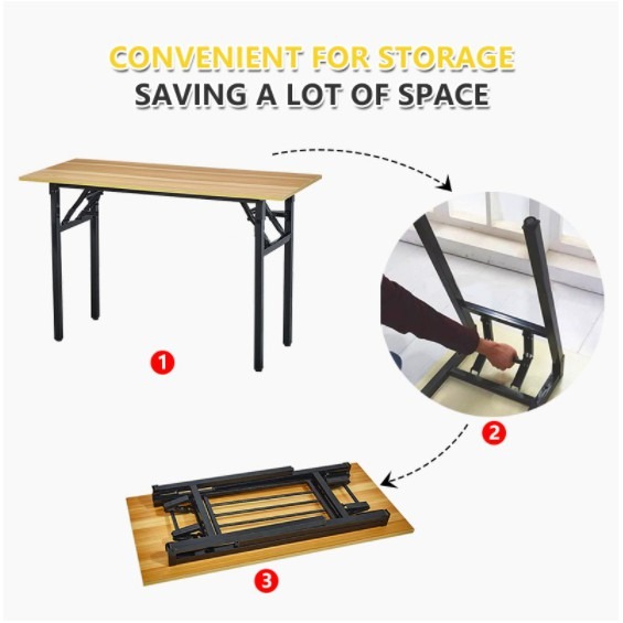 Foldable Table Computer Table Study Folding Table Desk, Furniture ...