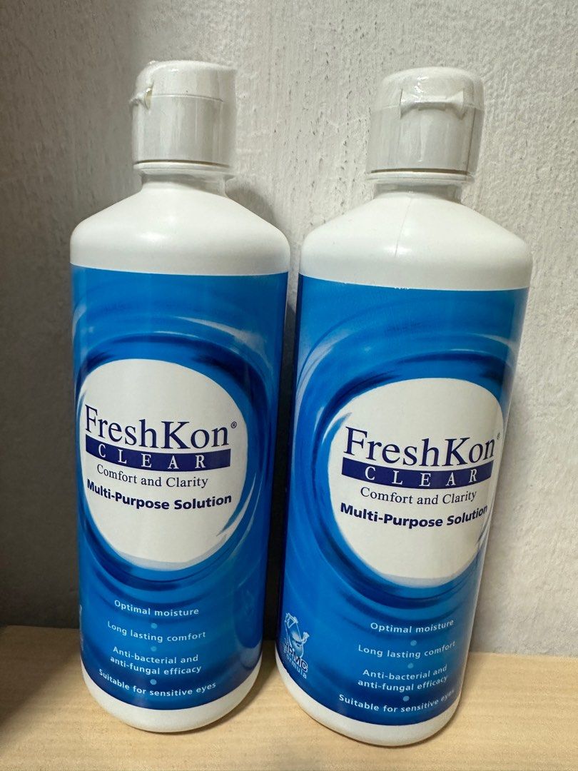 freshkon clear multi-purpose contact lens solution, Beauty & Personal ...