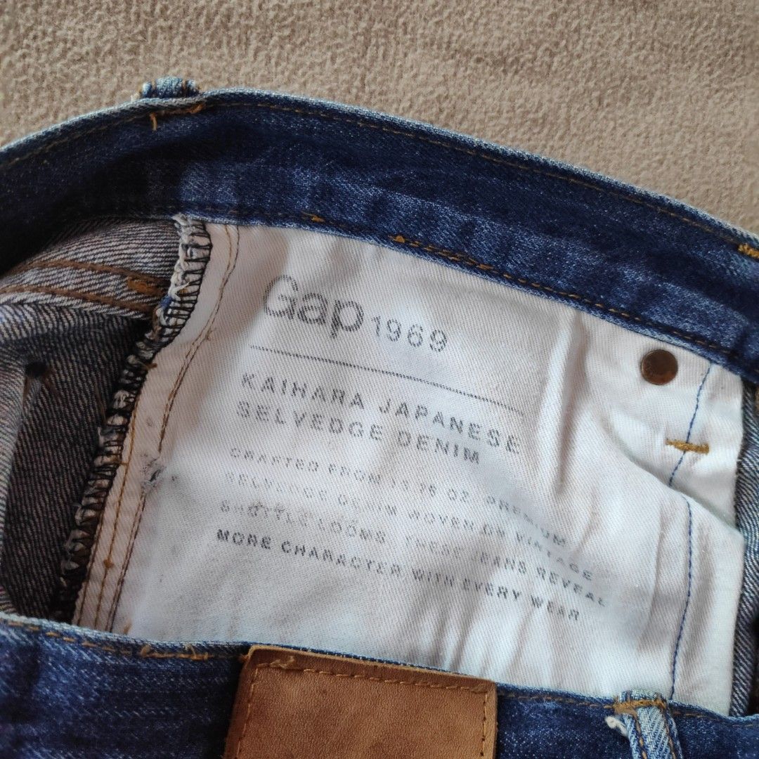 Gap 1969 Kaihara Japanese Selvedge Denim 30x37 on Carousell