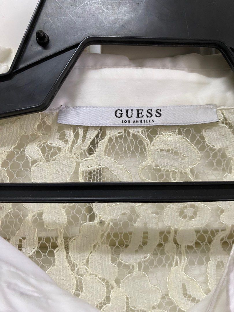 GUESS White woman blouse brand new with tag, Women's Fashion, Tops ...
