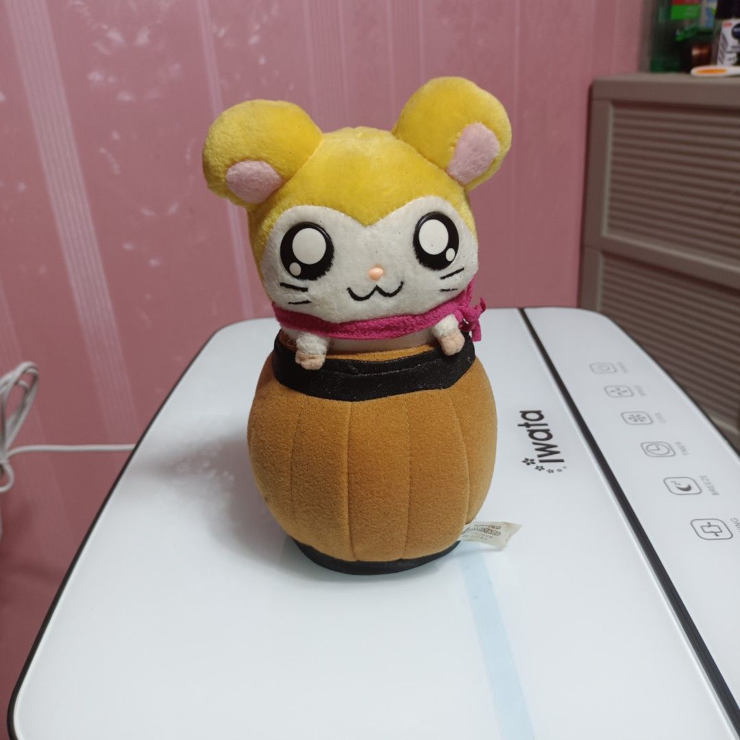 Hamtaro plush with bucket, Hobbies & Toys, Toys & Games on Carousell