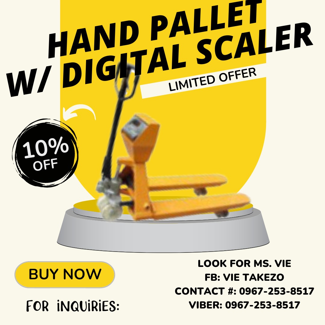 HAND PALLET W/ DIGITAL SCALER on Carousell