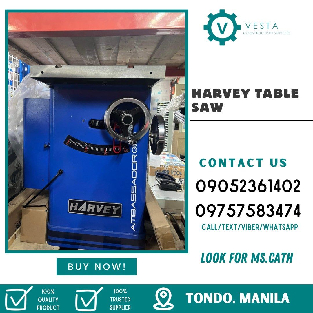 Harvey table saw, Commercial & Industrial, Construction Tools ...