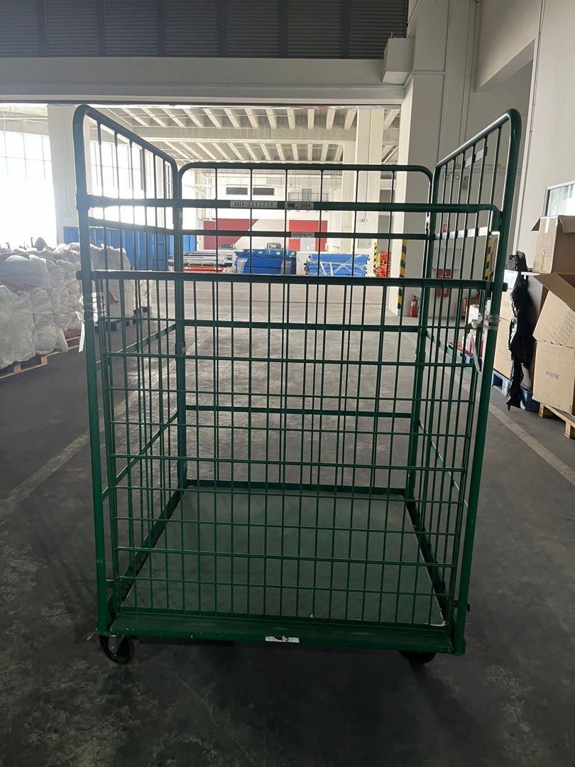 Heavy duty cage trolley, Furniture & Home Living, Home Improvement ...
