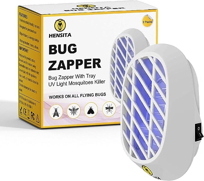 HENSITA Electronic Bug Zapper- Indoor Insect Trap for Mosquitoes, Fruit ...