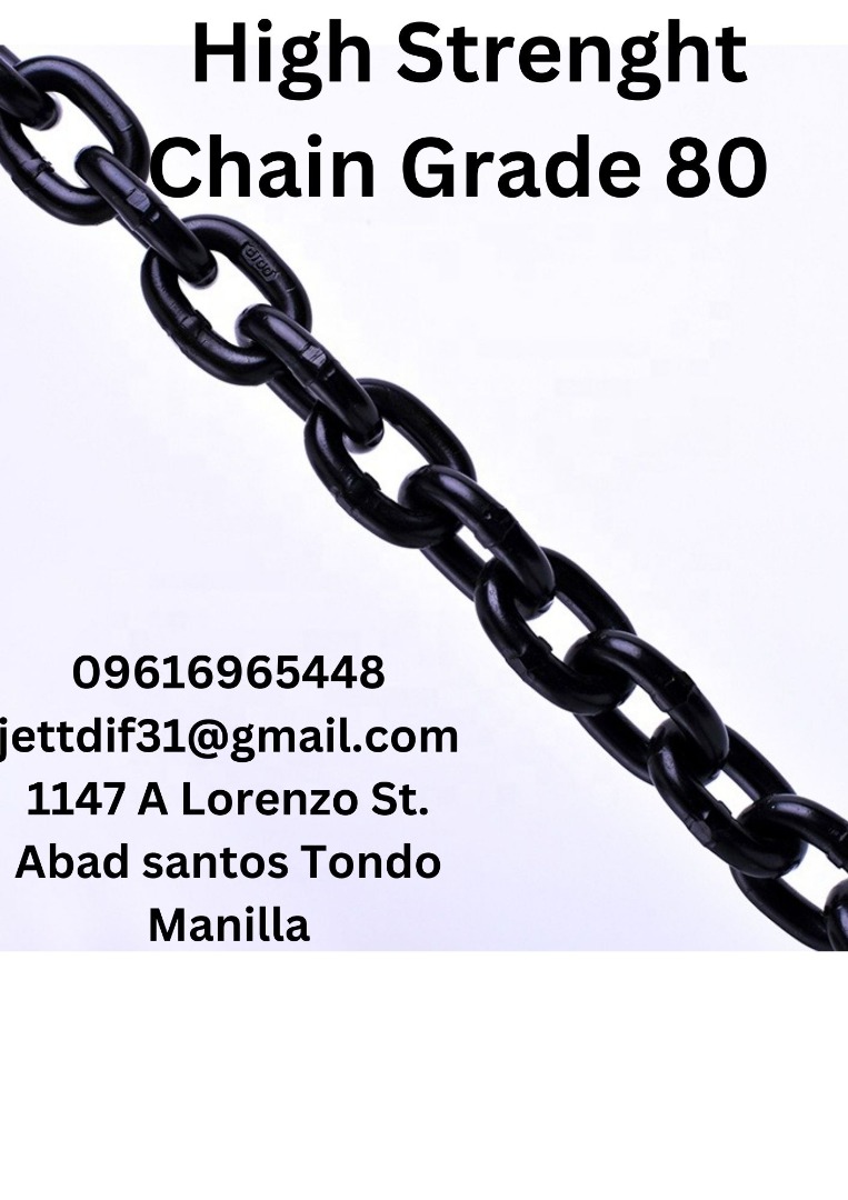HIGH STRENGHT CHAIN GRADE 80, Commercial & Industrial, Construction ...