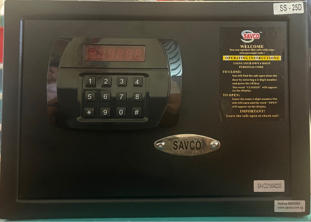 Hotel safe - By Savco, Furniture & Home Living, Security & Locks, Safe ...