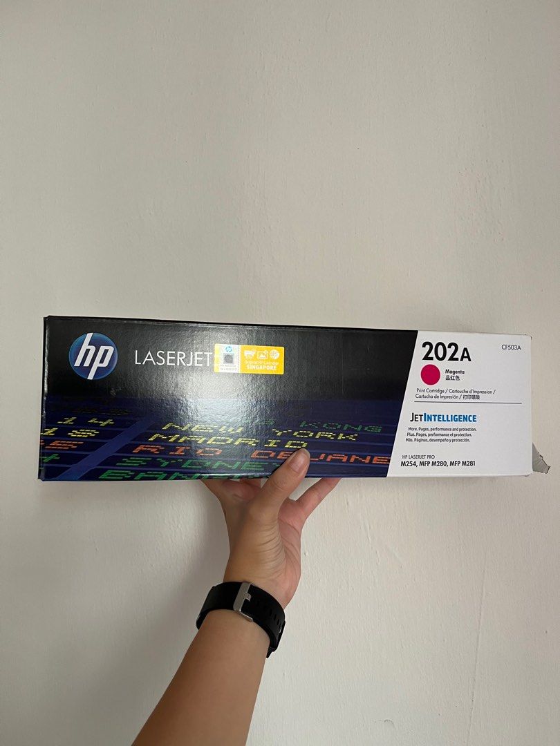 HP 202A magenta print cartridge Laserjet printer, Computers & Tech ...