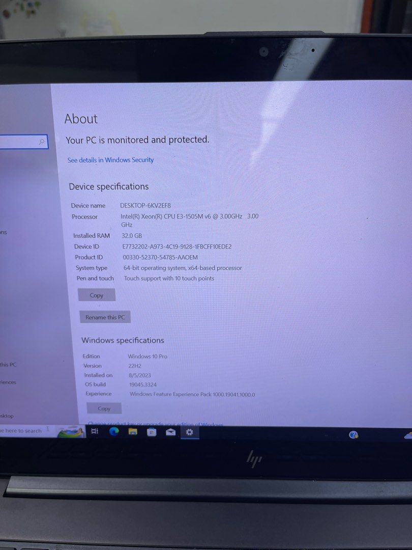 HP Zbook Studio G4 Touch mobile workstation 15.6 inch FHD 32GB +512Gb ...