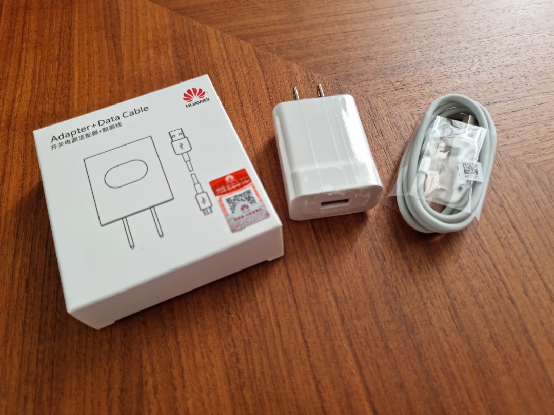 Huawei Adapter and Micro USB Cable (White) on Carousell