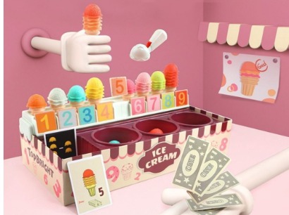 Ice Cream Shop Toy Numbers Counting Learning Montessori Pretend Play ...