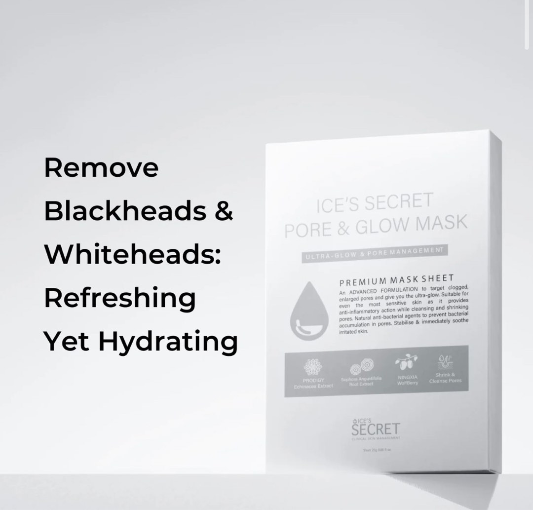 Ice Secret's Pore & Glow Mask, Beauty & Personal Care, Face, Face Care ...