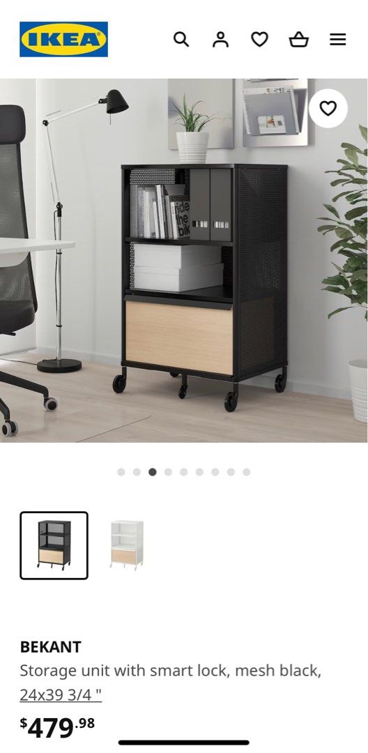 IKEA BEKANT Storage Unit, Furniture & Home Living, Furniture, Shelves ...