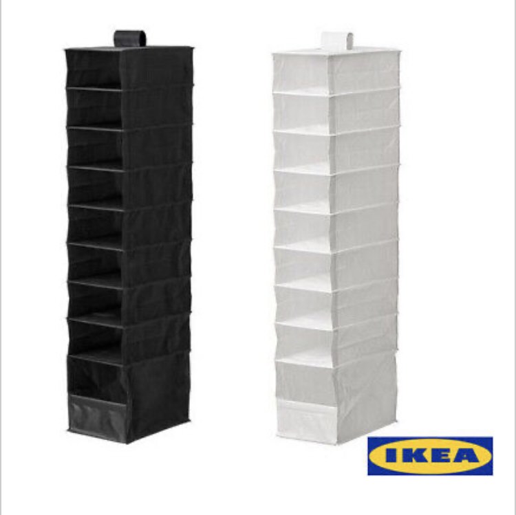 IKEA Hanging Wardrobe Organizer - Black, Furniture & Home Living, Home ...