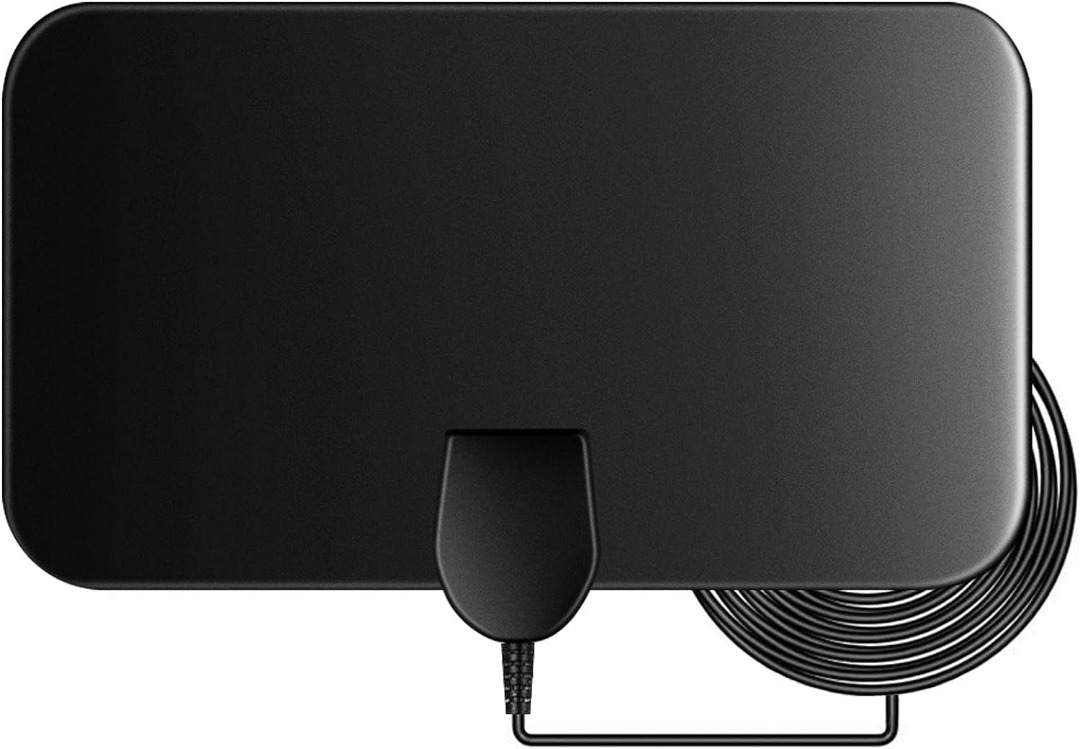 Indoor TV Aerial, 50 Miles Digital HDTV Antenna Freeview 4K 1080P HD FM ...