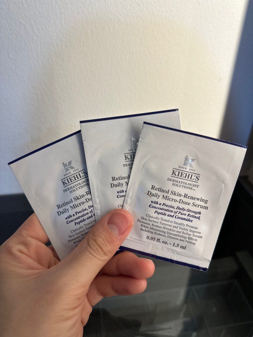 Kiehls samples Retinol Sachet, Beauty & Personal Care, Face, Face Care ...