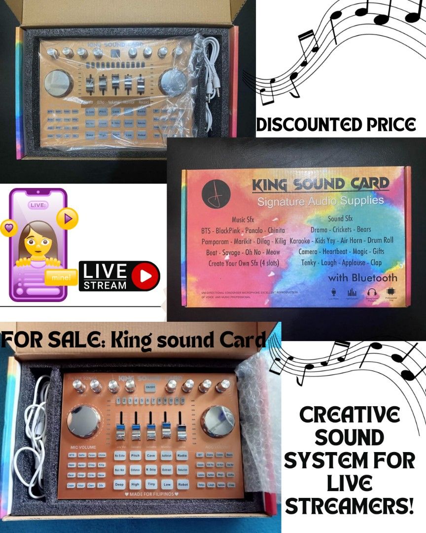 KING SOUND CARD MUSIC SYSTEM on Carousell