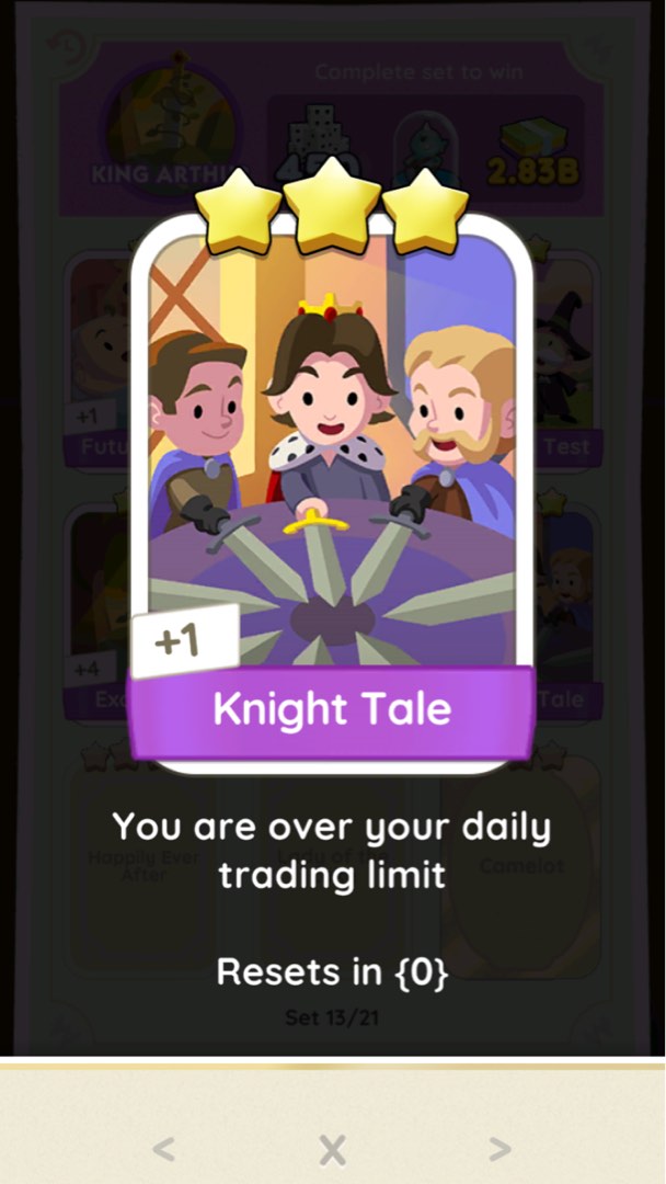 Knight Tale - monopoly go, Hobbies & Toys, Toys & Games on Carousell