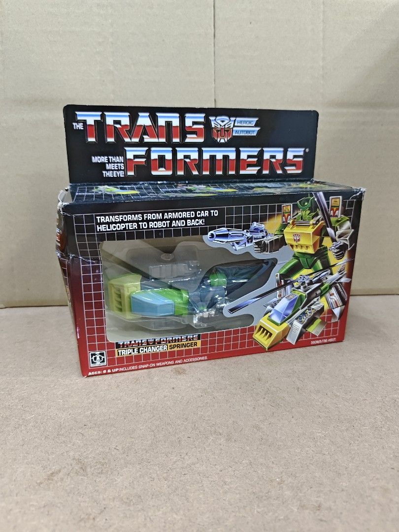 KO G1 Hasbro Transformers Triple Changer Springer, Hobbies & Toys, Toys ...