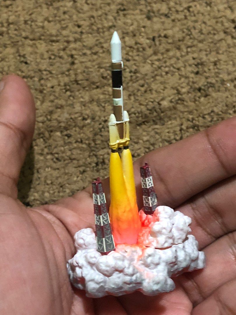 Kobayo mini diorama space rocket launch figure on Carousell